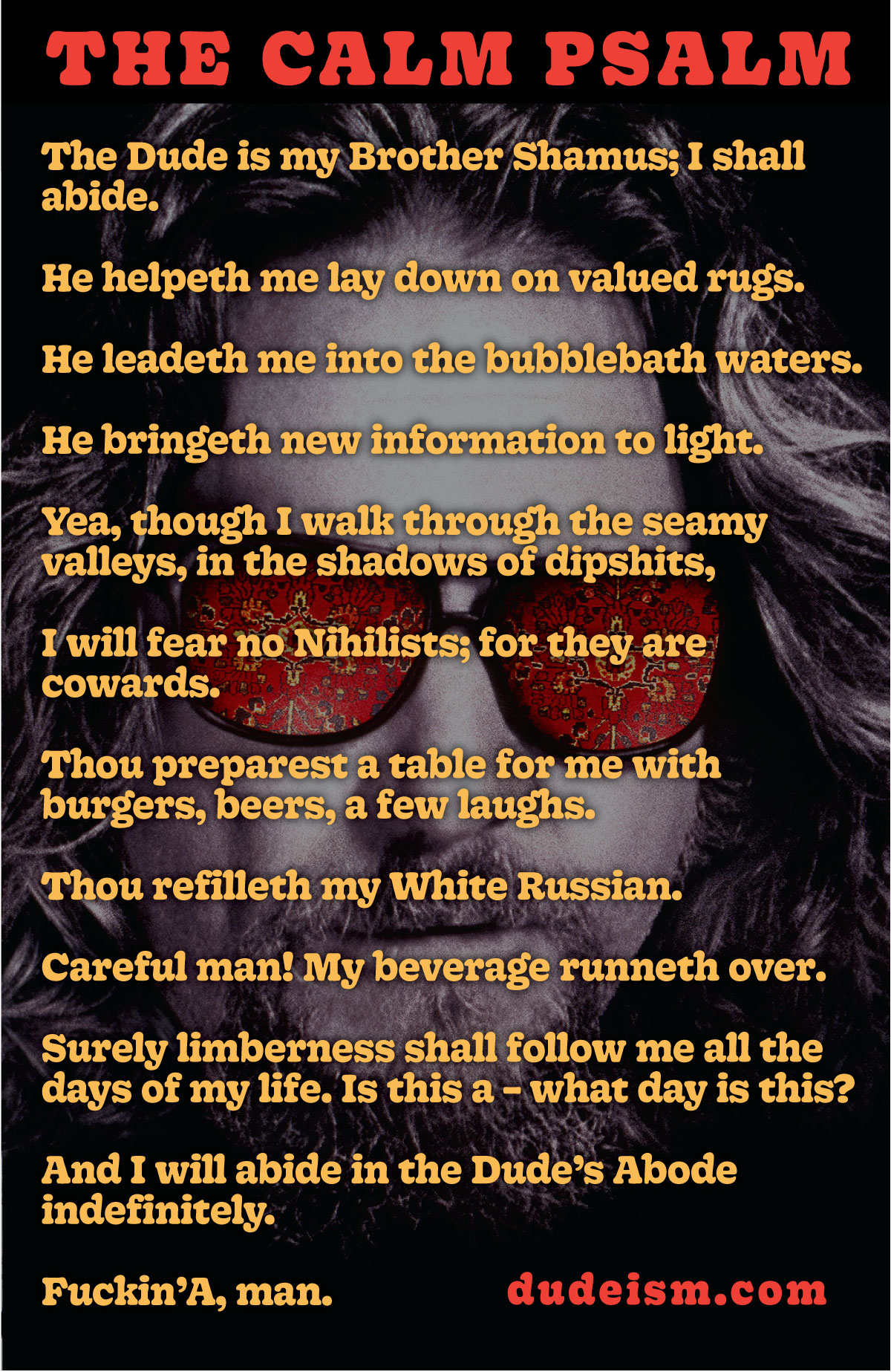 Dudeist Prayers - Dudeism